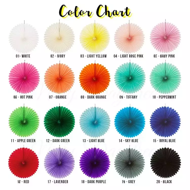 Pinwheel Paper Flower Fans - Dark Purple (Cut-Out)