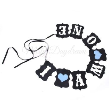 I AM ONE Black Letter Banner