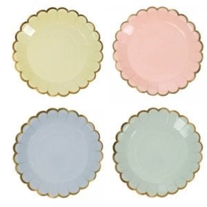* Pastel Blue Party Serveware Package ( 8 x 7" Small plates, 8 x 9 ...
