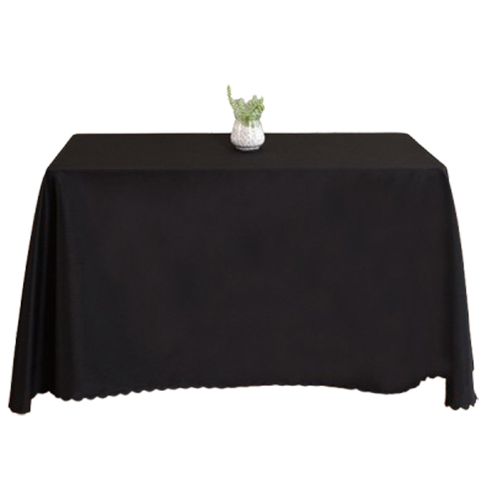 Polyester Fabric Tablecloth - Black