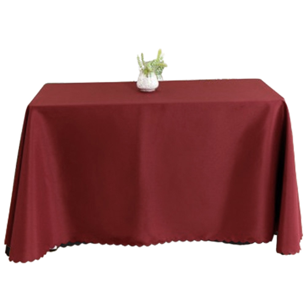 Polyester Fabric Tablecloth - Burgundy
