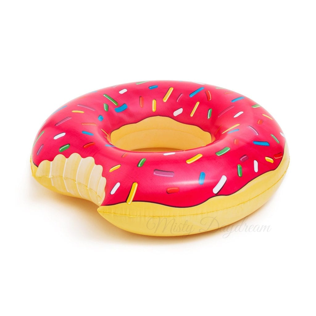 Inflatable Pool Float - Strawberry Doughnut Float