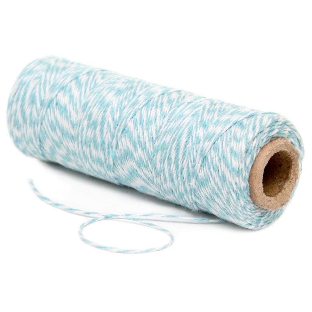 Cotton Bakers Twine 100 Yards - Light Blue