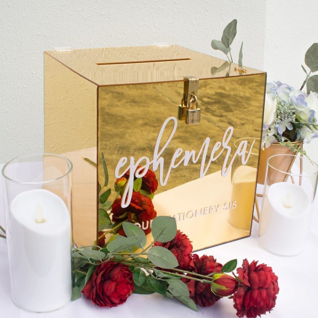 Wishing Well / Ang Bao Box - Mirror Gold