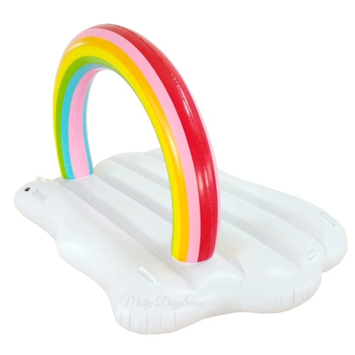 Inflatable Pool Float - Rainbow Cloud Daybed Pool Float