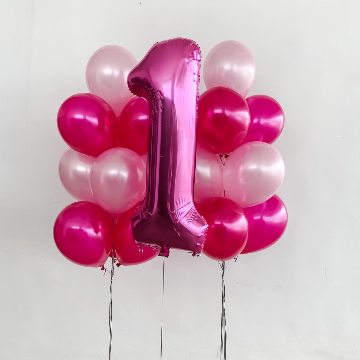 'Layer Helium Balloons Bouquet' - Single Number and 2 Colours layer ...