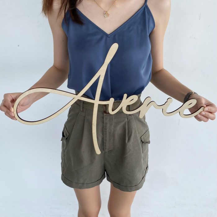 'Backdrop Name Signage - Wood