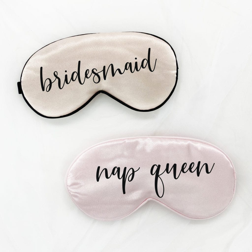 [CUSTOM NAME] Sleep mask - Script Font