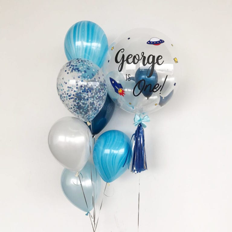 24inch customised helium balloons bubble balloon - Galaxy Theme ...