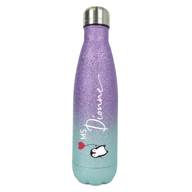 Insulated Stainless Steel Bottle - Printed Penguin