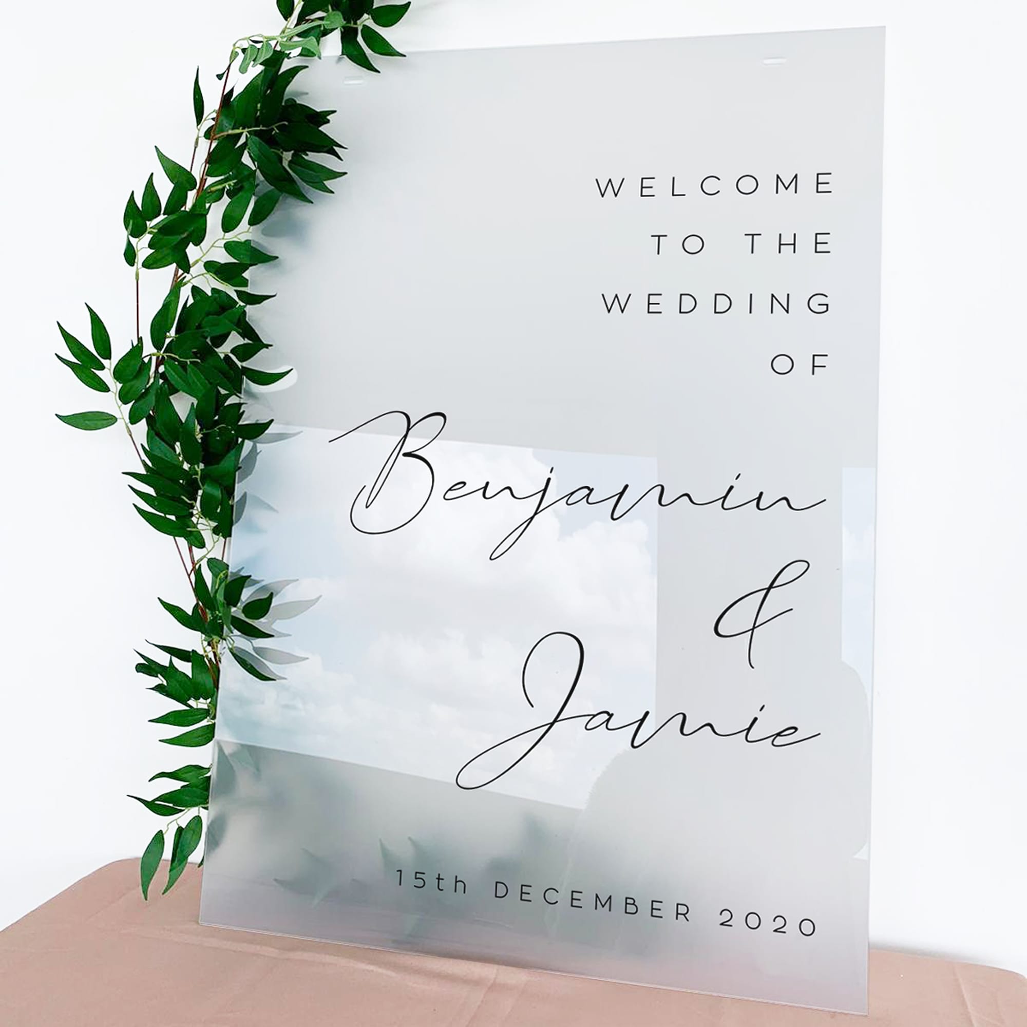 [Personalised] Acrylics Welcome Signage - Design 2