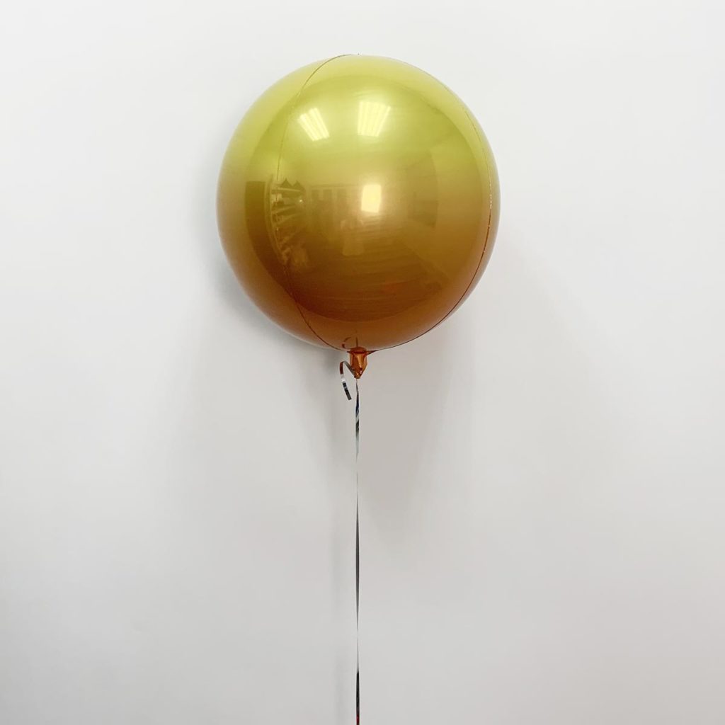 [Orbz] 16"/41cm Sphere Shaped Balloons - Yellow & Orange Gradient