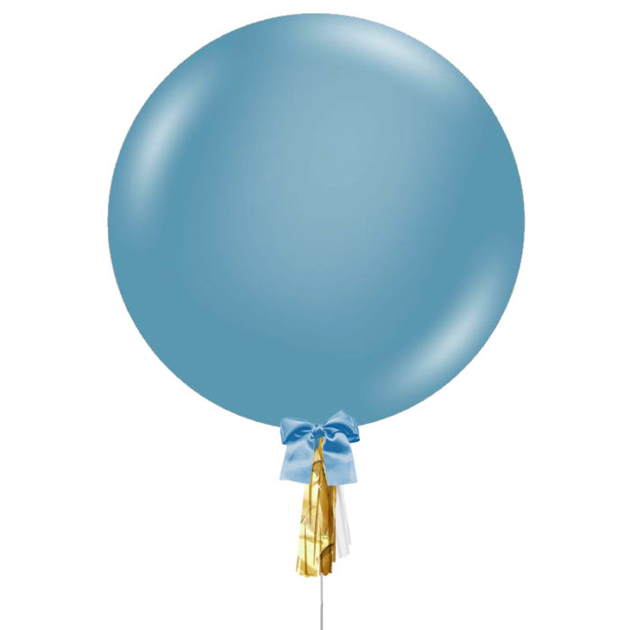 36 Inch Jumbo Balloon - Blue Slate | Misty Daydream