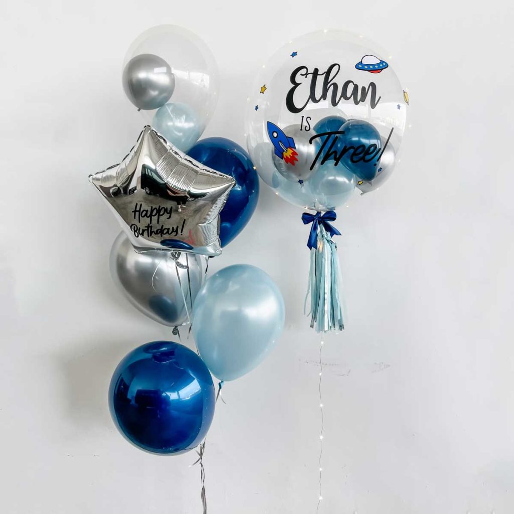 24inch customised helium balloons bubble balloon - Galaxy Theme ...