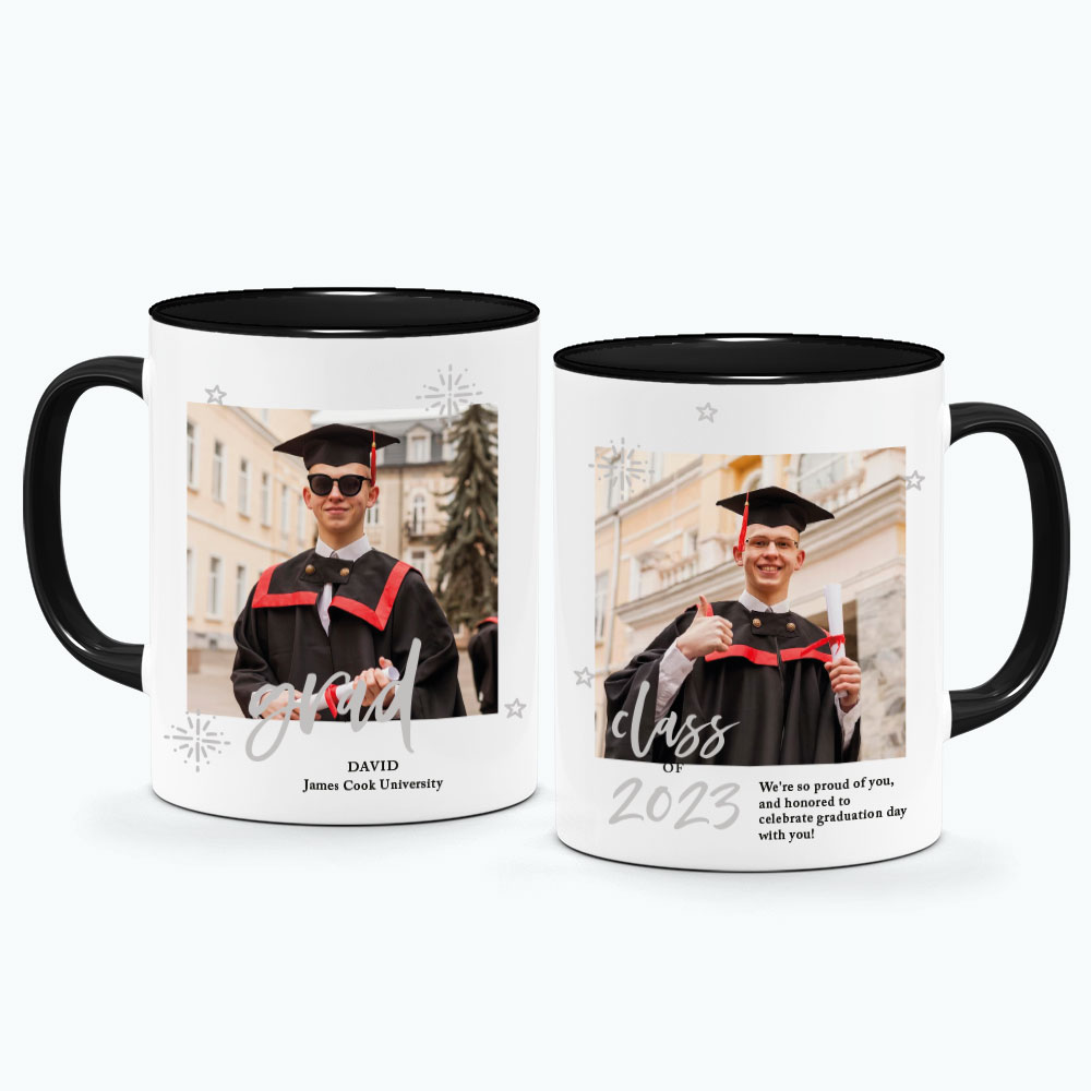 CUSTOM YEAR, MESSAGE, NAME and SCHOOL NAME Graduation Printed Mug ...