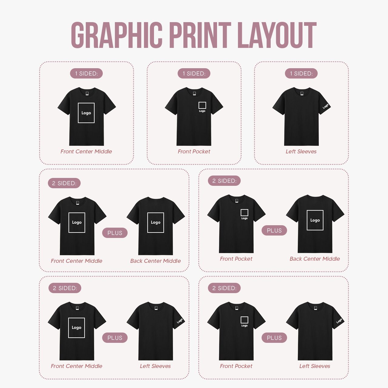 Completely Personalised Unisex Cotton T-Shirt with Logo/ Graphic - Brick