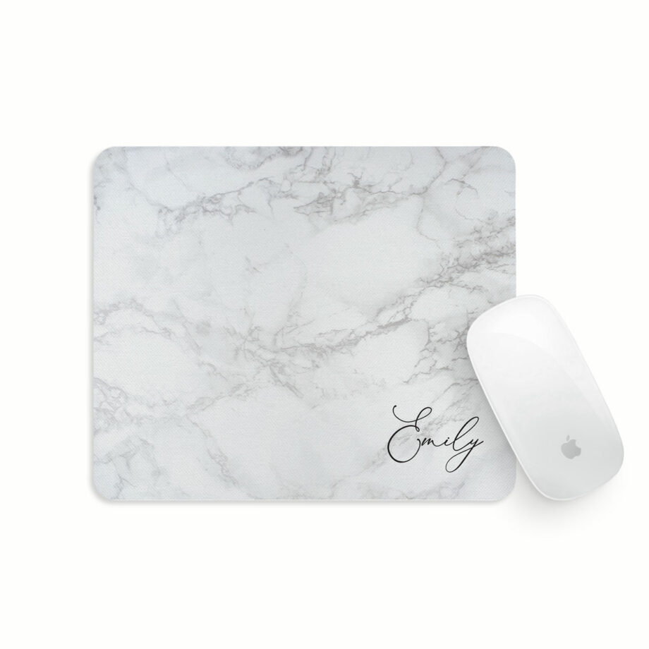 Personalized Name Mouse Pad - Marble Design