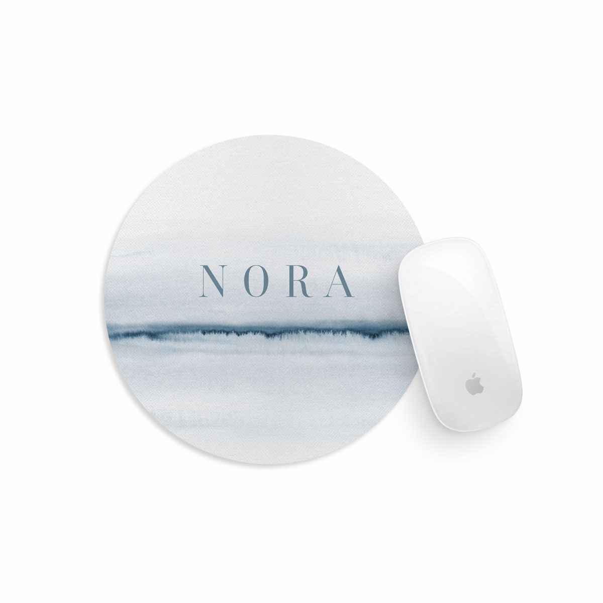 Personalized Name Mouse Pad - LAKE Watercolor Background Design