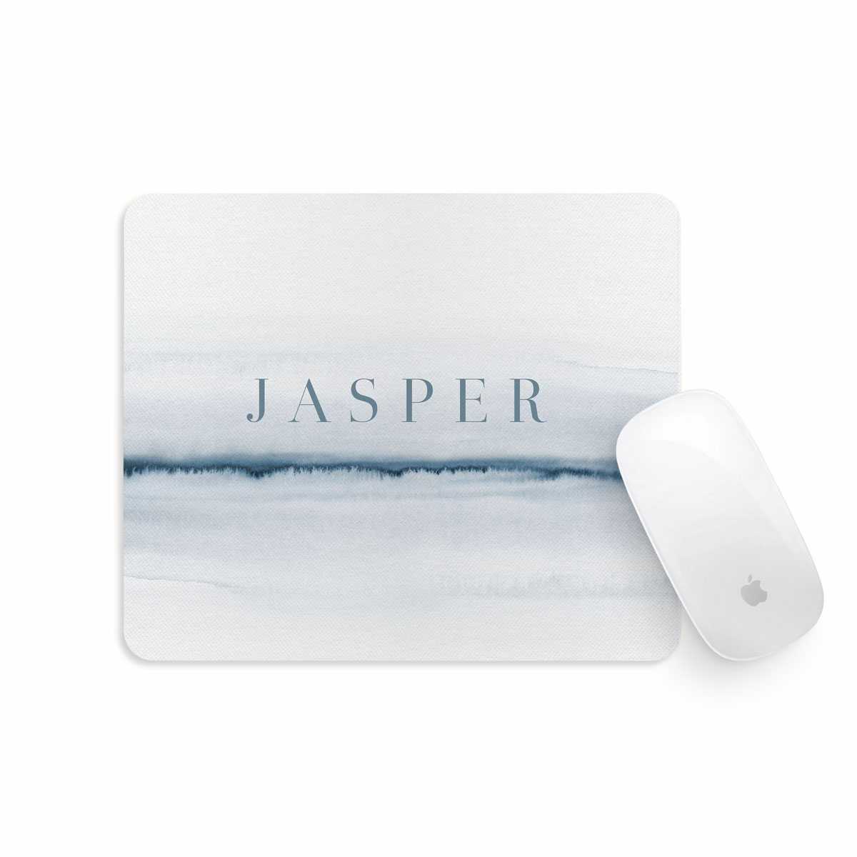 Personalized Name Mouse Pad - LAKE Watercolor Background Design