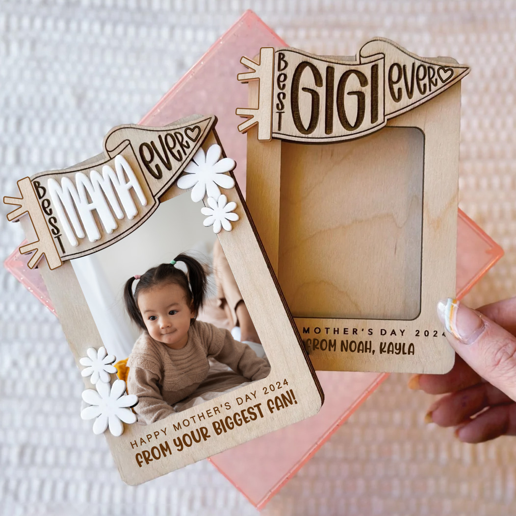 Mother's Day - Best Ever Pocket Size 2.5" x 3.5" Portrait Photo Frame