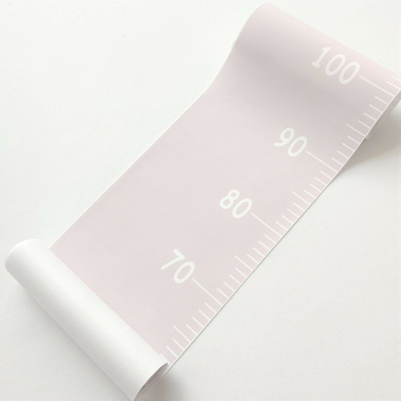 Fabric Growth Chart for kids - Pastel Pink