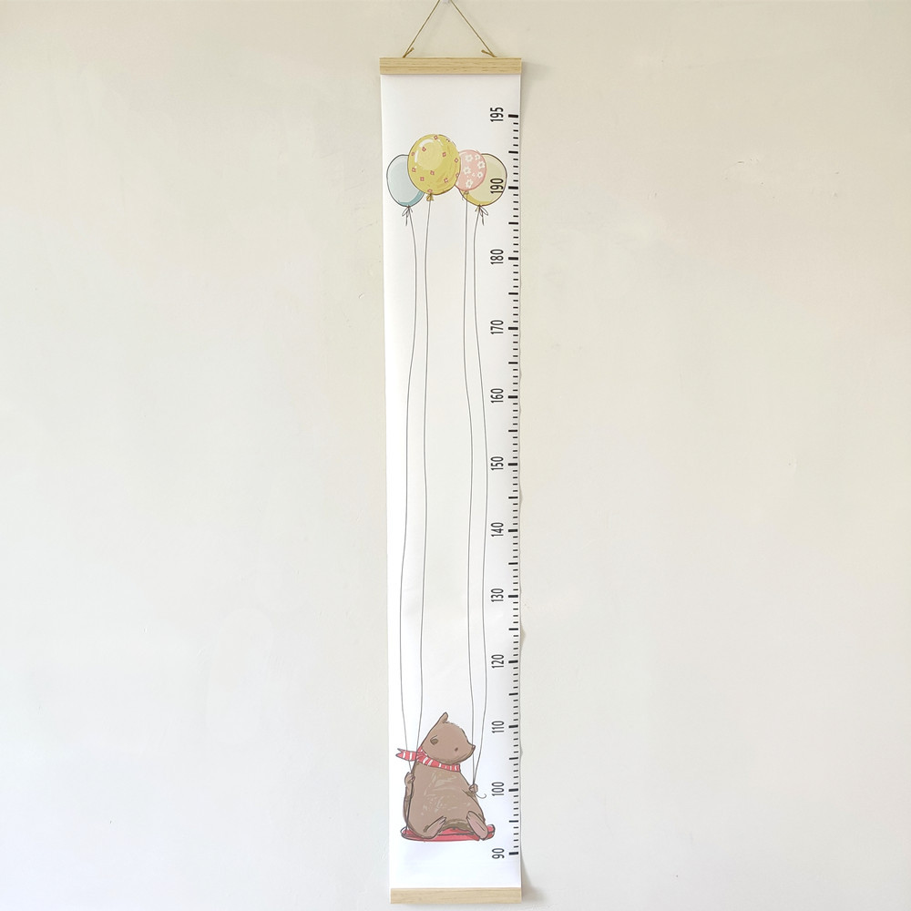 Fabric Growth Chart for kids - Bear Design