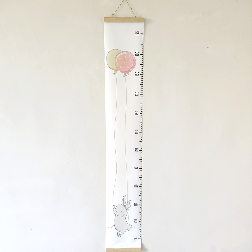 Fabric Growth Chart for kids - Bunny Design