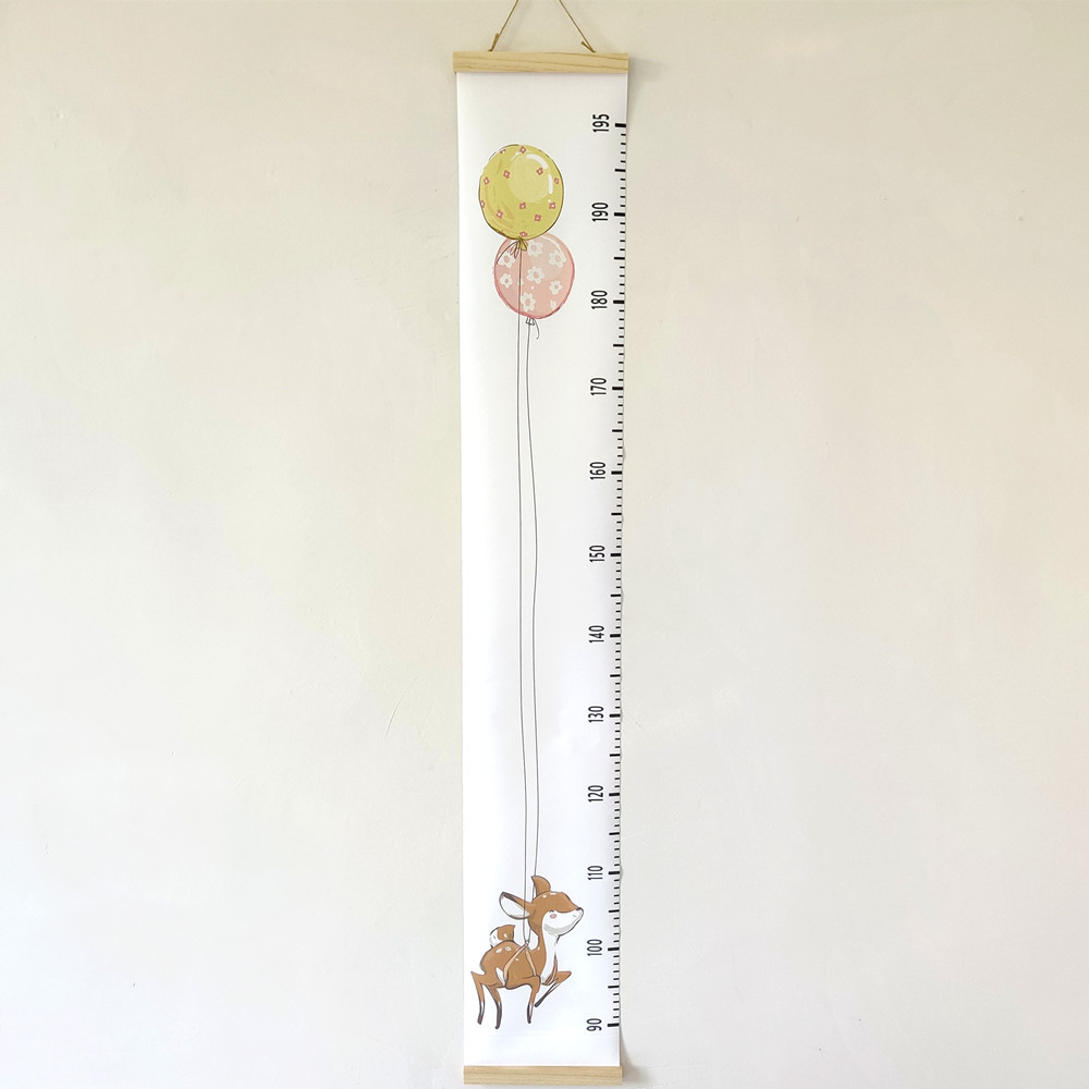 Fabric Growth Chart for kids - Deer Design