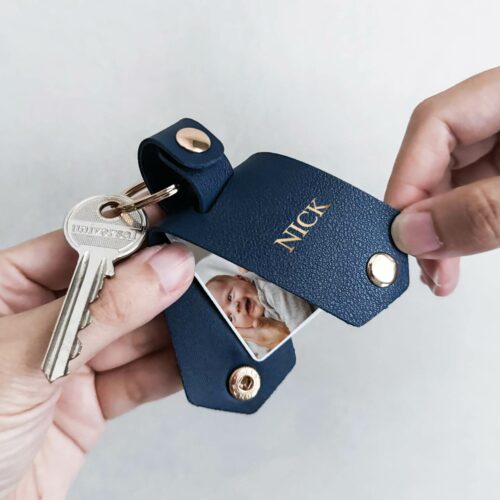Leather Photo Keychains