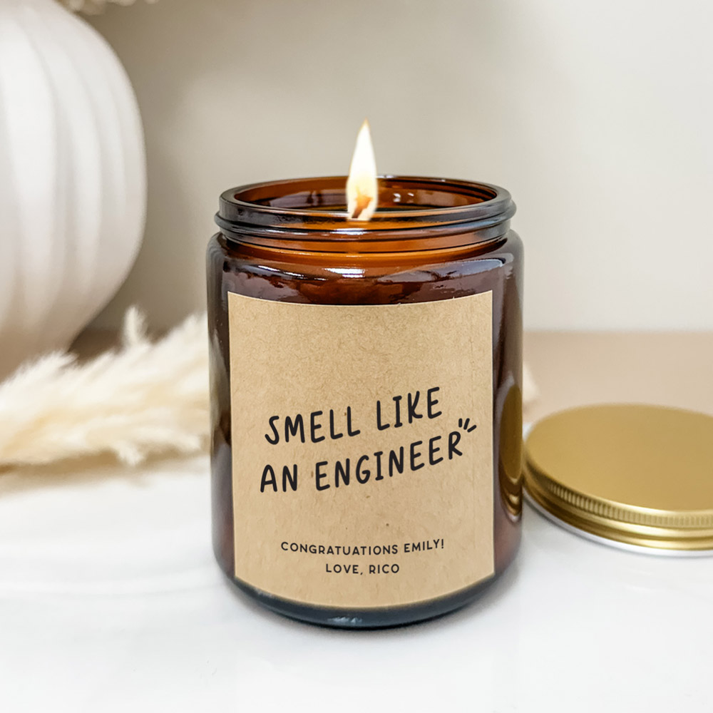 [Custom Name] Scented Candle Graduation Gift - Smell like xxx