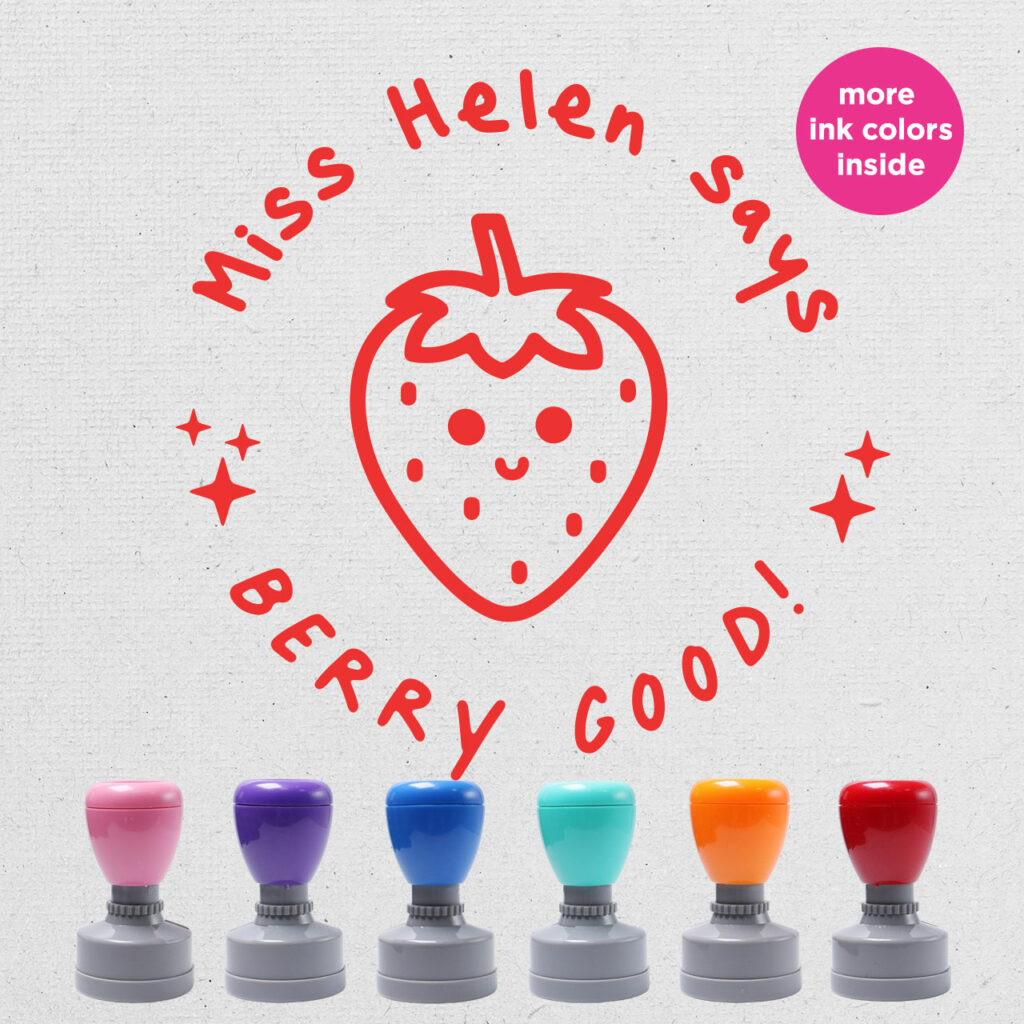 Custom Name Teacher Stamp, Teacher Gift Pre-Inked Stamp - Positivity ...