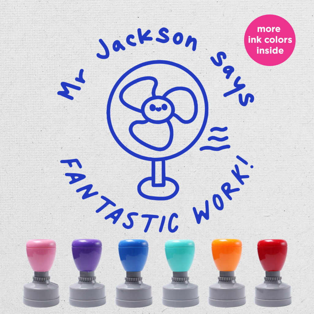 Custom Name Teacher Stamp, Teacher Gift Pre-Inked Stamp - Positivity ...