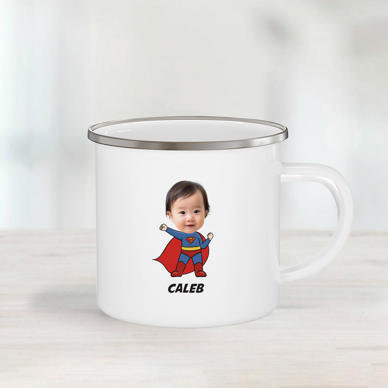 'Children's Day Custom Name Kids Shatterproof Mug - Super Man Yourself ...