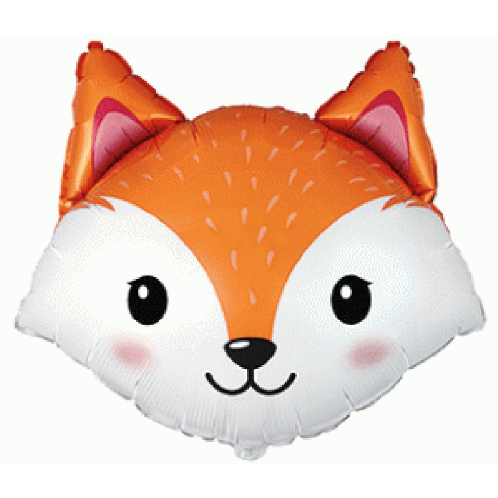 Helium Mylar Balloons | Fox Head for Animals Theme Party