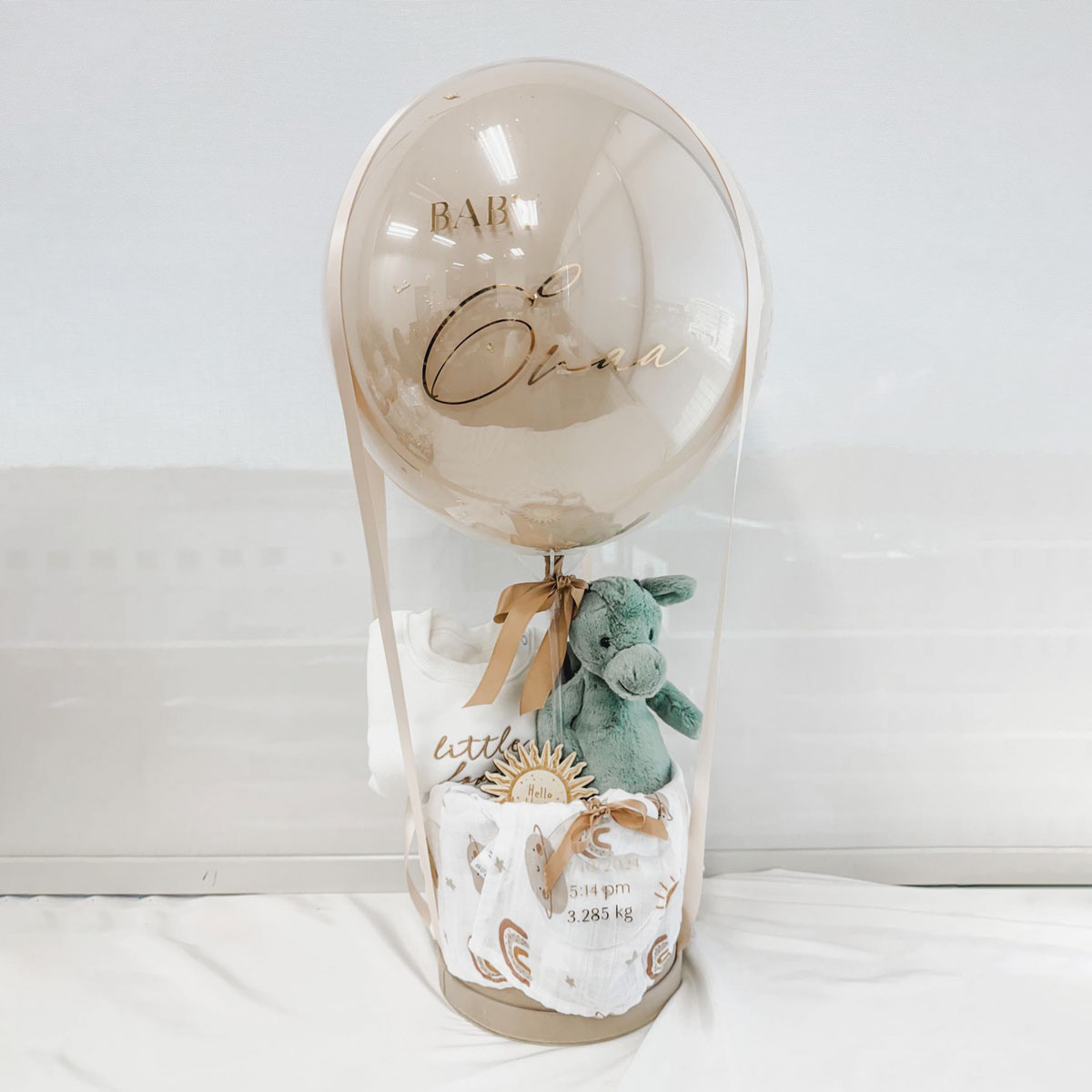 [Gifts Hamper Balloons] Personalised Hot Air 18inch Bobo Balloon with ...