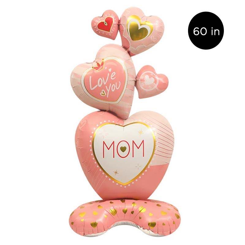 Love you MOM Standee Foil Balloon 60"