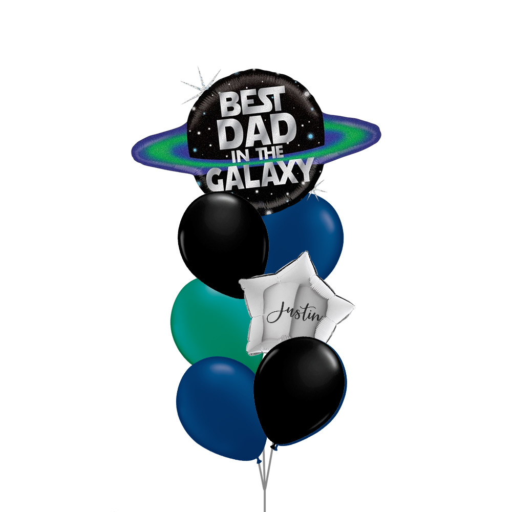 [Character] Galactic Dad Foil Balloon + Balloon Bouquet