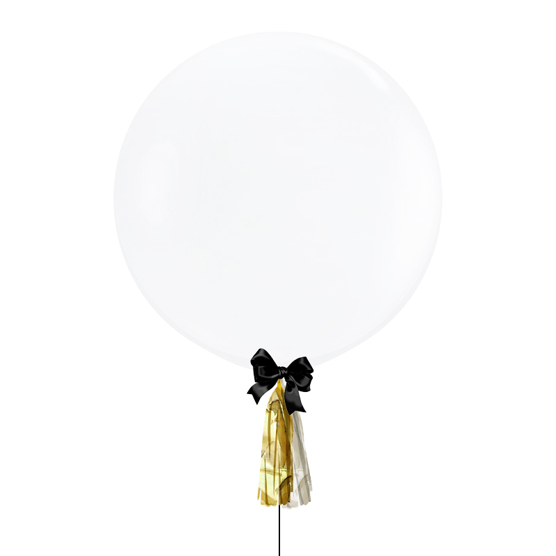 36 inch Personalized/Plain Jumbo Latex Balloon - Clear