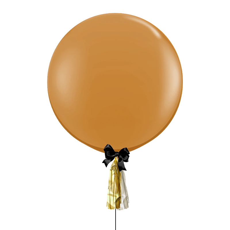 36 inch Personalized/Plain Jumbo Latex Balloon - Mocha Brown