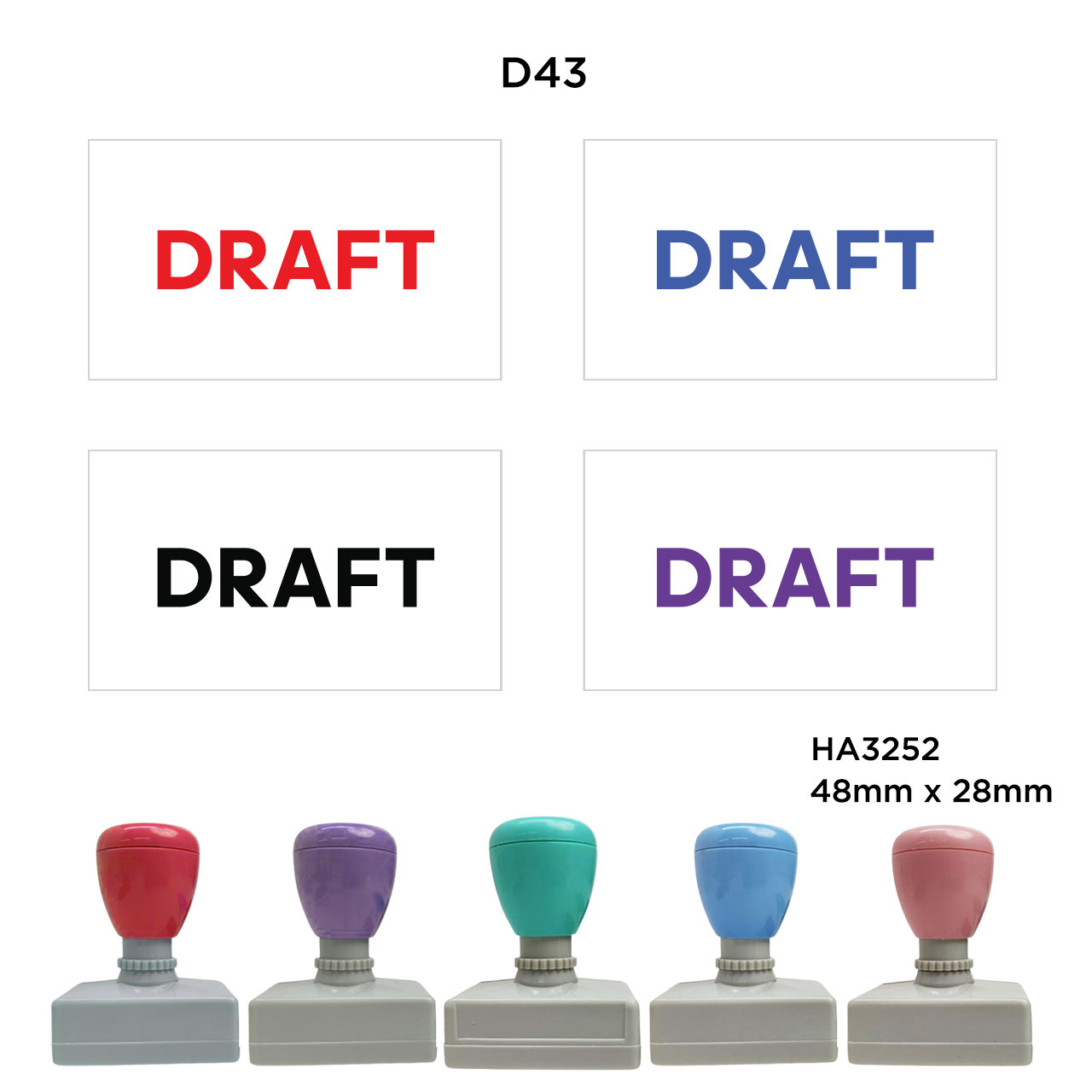 [Template] Company Pre-Inked Flash Stamp - HA3252 Rectangular Stamp ...