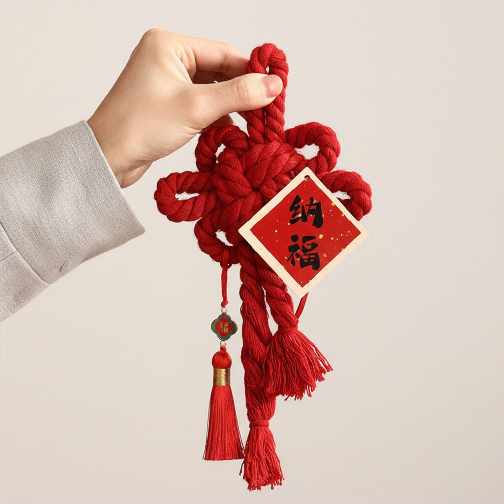 Chinese New Year Auspicious Knot Hanging Decor