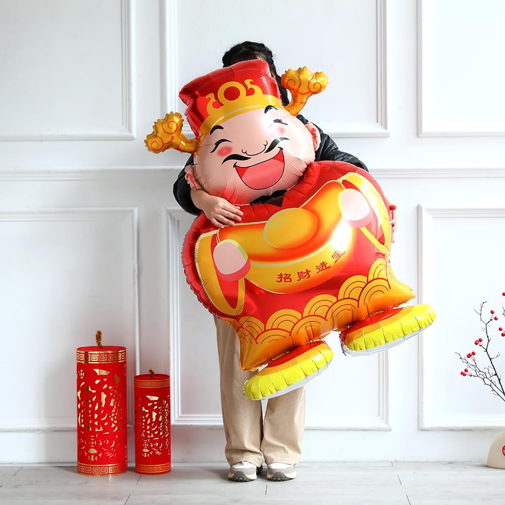 CNY Collection - Standing Fortune God 财神爷 Foil Balloon 40"